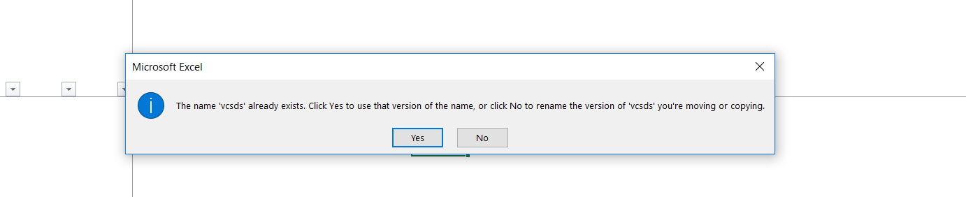 Error when copying or moving a sheet, name already exist | Microsoft ...