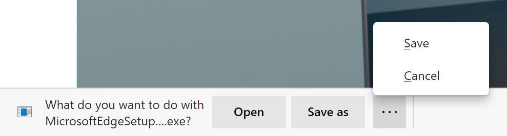 Announcing the Open/Save as/Save and Delete prompts for downloads ...