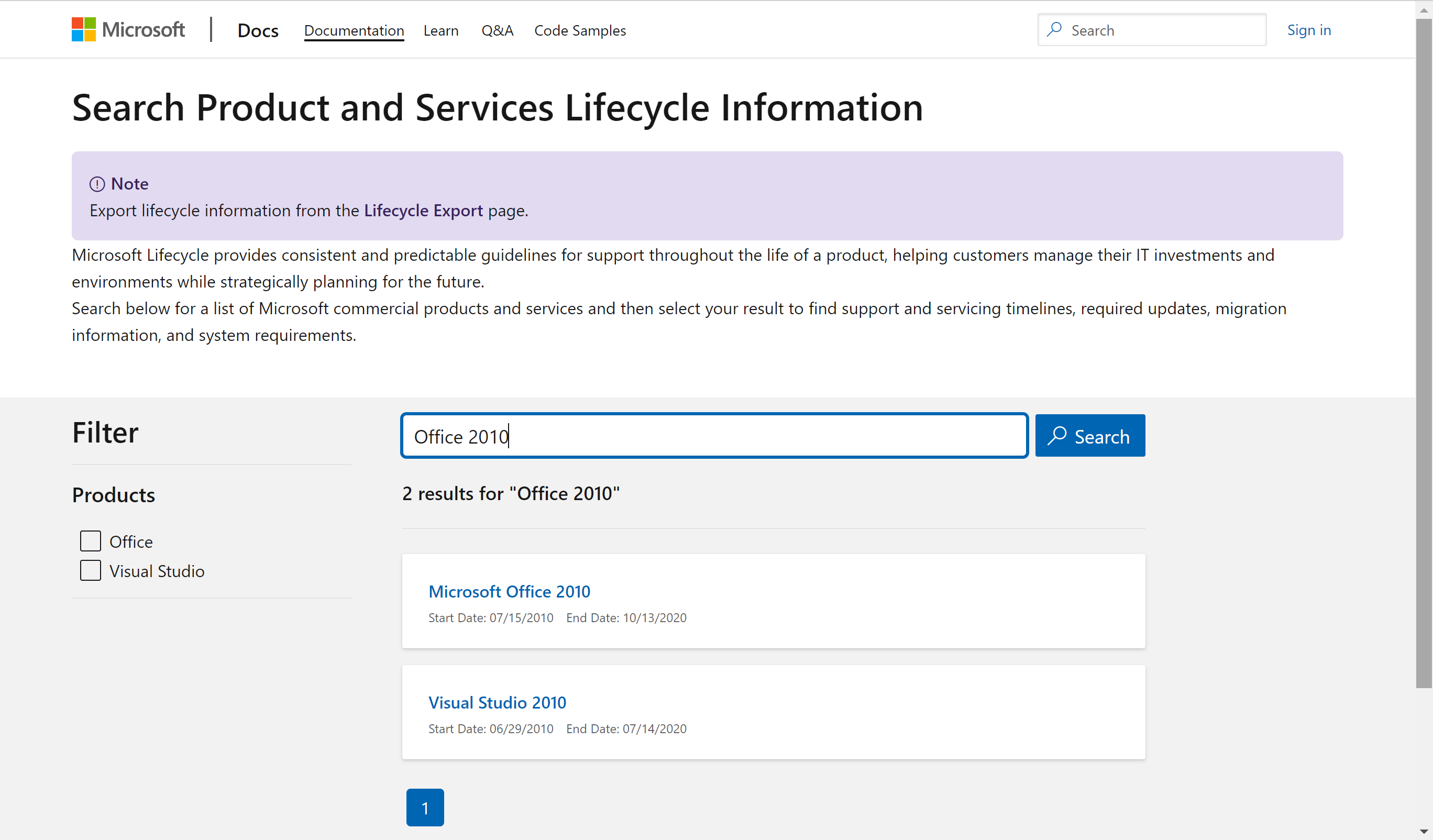 New and Improved Product Lifecycle Search | Microsoft Community Hub