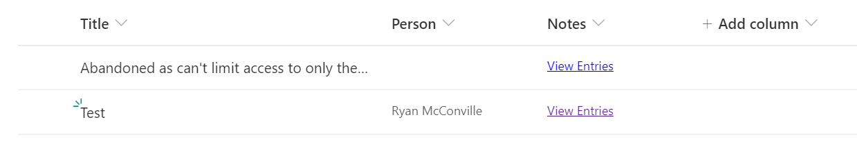 SharePoint list - Append Changes to Existing Text - View Entries not displaying as expected ...