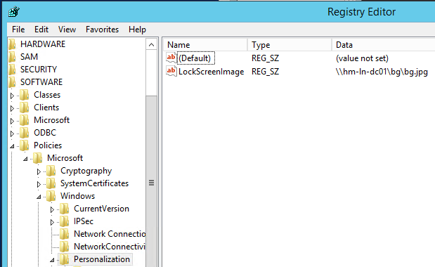Editing Lockscreen with Script via Registry | Microsoft Community Hub