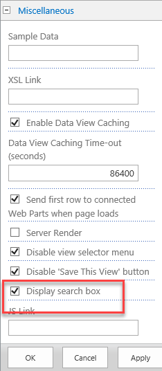 How to set "Display Search Box" property in Web Part Config with CSOM ...