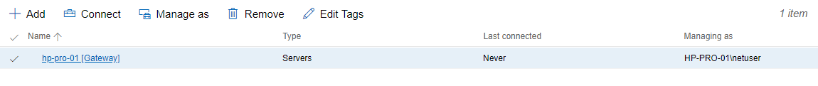 WAC can't connect to gateway itself. workgroup | Microsoft Community Hub