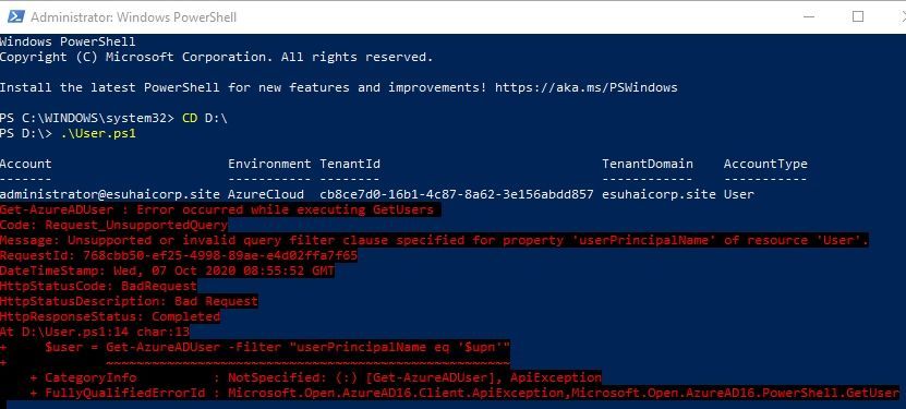 Bulk update Azure AD with user attributes from file CSV | Microsoft ...