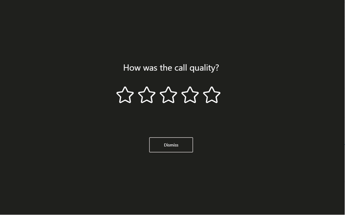 Microsoft Teams Rooms disable call rating after call ended | Microsoft ...