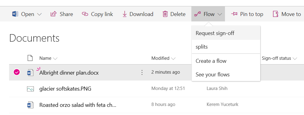 Introducing "Request sign-off" - an approval flow that requires no set ...