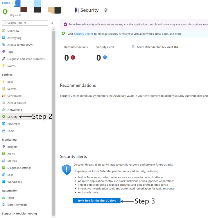Microsoft Defender for Key Vault | Microsoft Community Hub