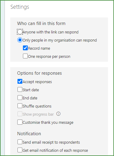 Microsoft Forms - Help with forwarding | Microsoft Community Hub