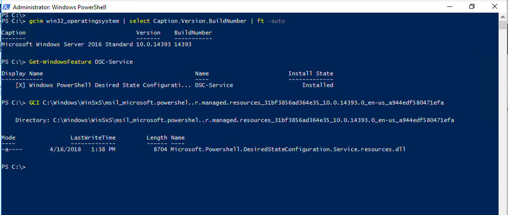 Preview Build 17639: "DSC-Service" feature missing a DLL in WinSxS | Microsoft Community Hub