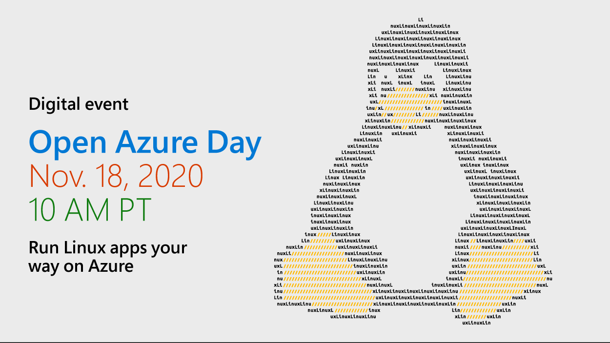 Register now at Open Azure Day: a Linux and open source free digital ...