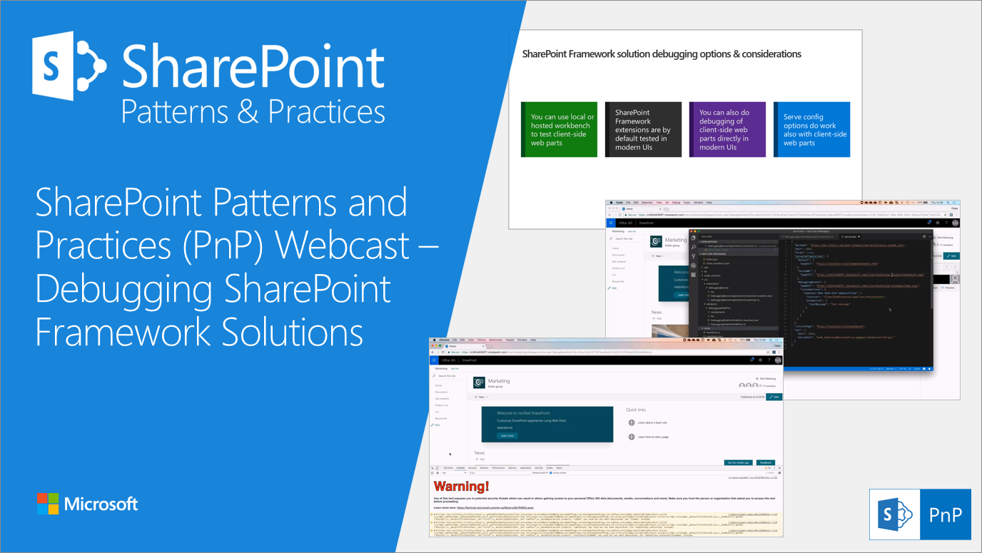 PnP Webcast – Debugging SharePoint Framework Solutions | Microsoft Community Hub