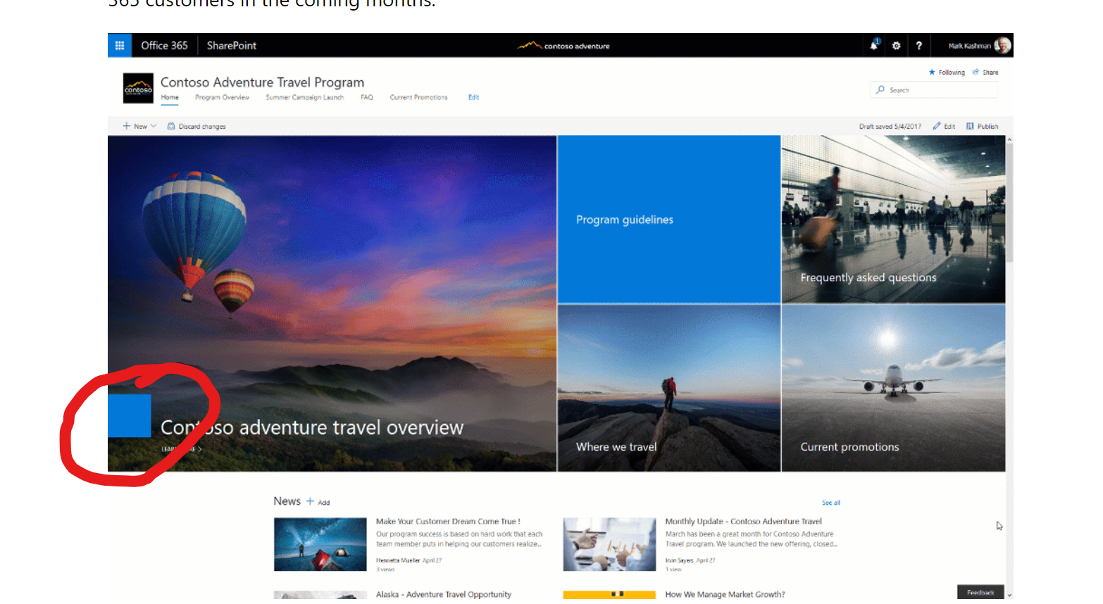 Colorful square in hero web part | Microsoft Community Hub