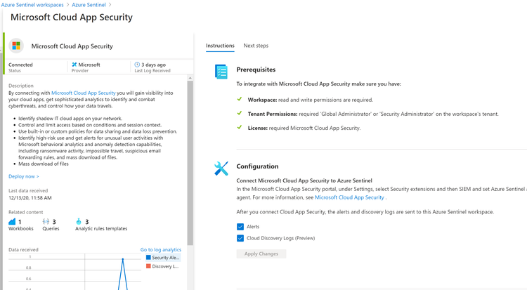 Microsoft Cloud App Security (MCAS) Activity Log in Azure Sentinel | Microsoft Community Hub