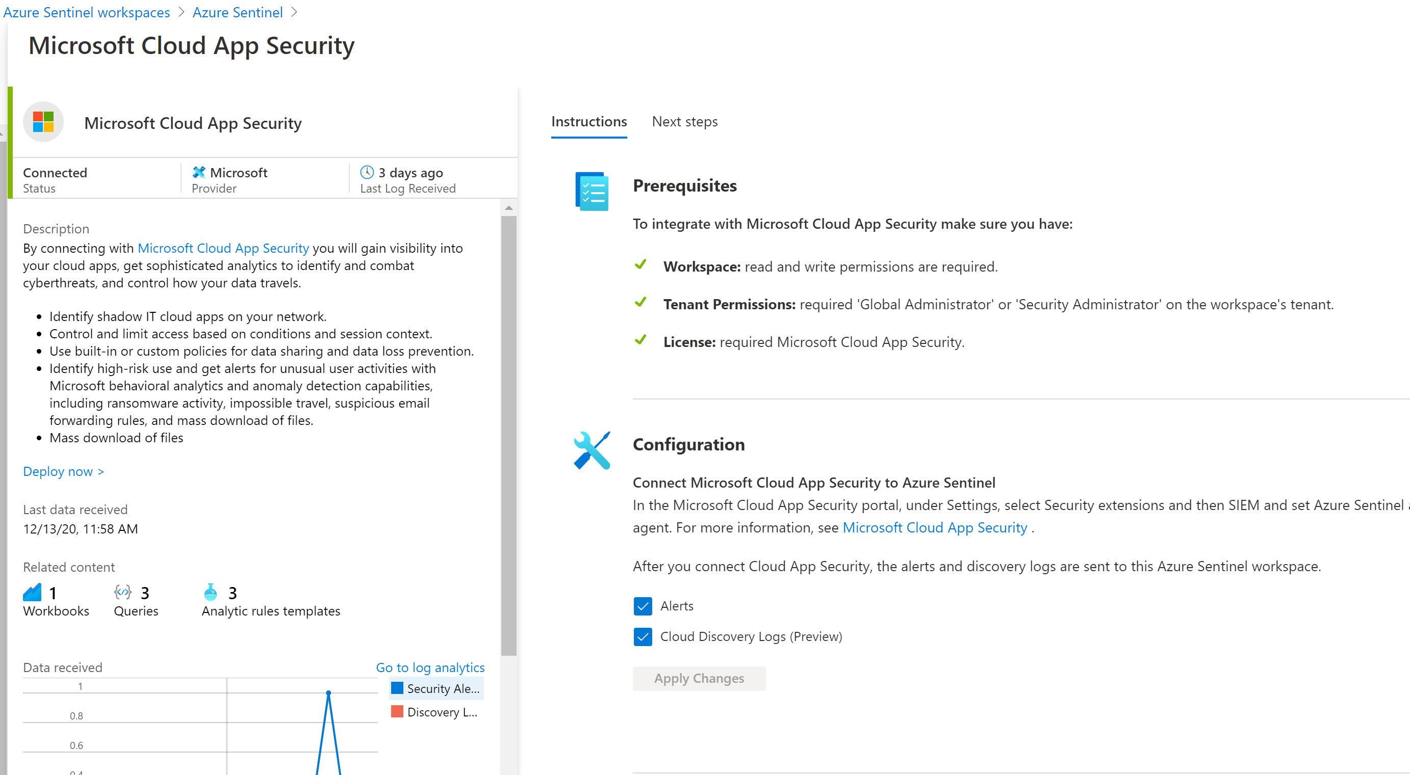 Microsoft Cloud App Security (MCAS) Activity Log in Azure Sentinel ...