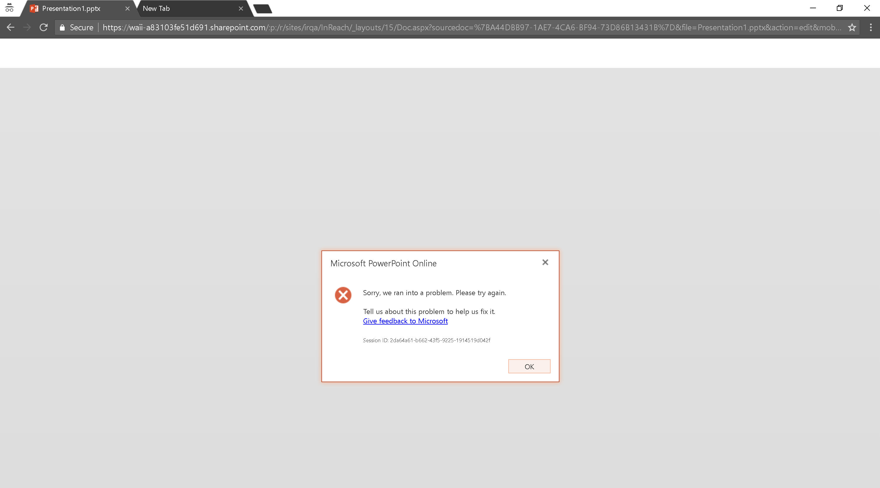 SharePoint Add-in Document Library in AppWeb Does not render PowerPoint | Microsoft Community Hub