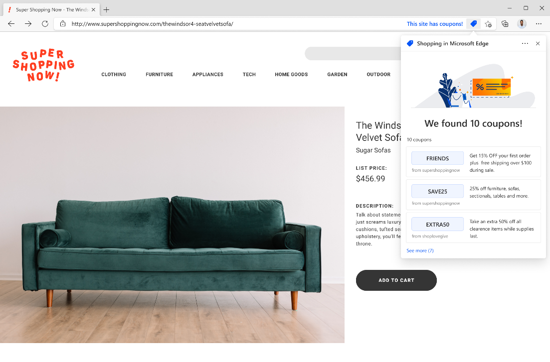 Introducing Shopping with Microsoft Edge | Microsoft Community Hub