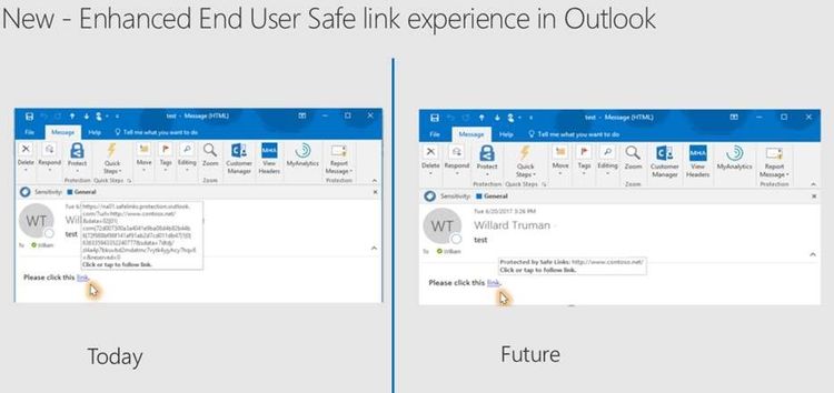 Safelinks Outlook rewrite - timeframe | Microsoft Community Hub