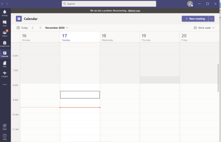 We ran into a problem reconnecting - error | Microsoft Community Hub