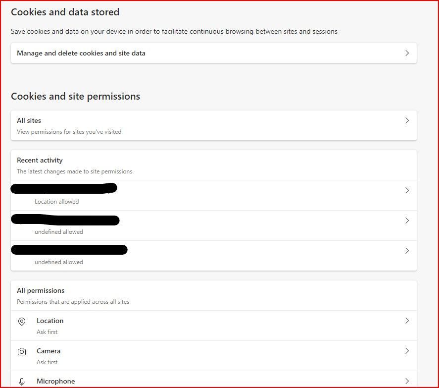 Cookies and site permission | Microsoft Community Hub