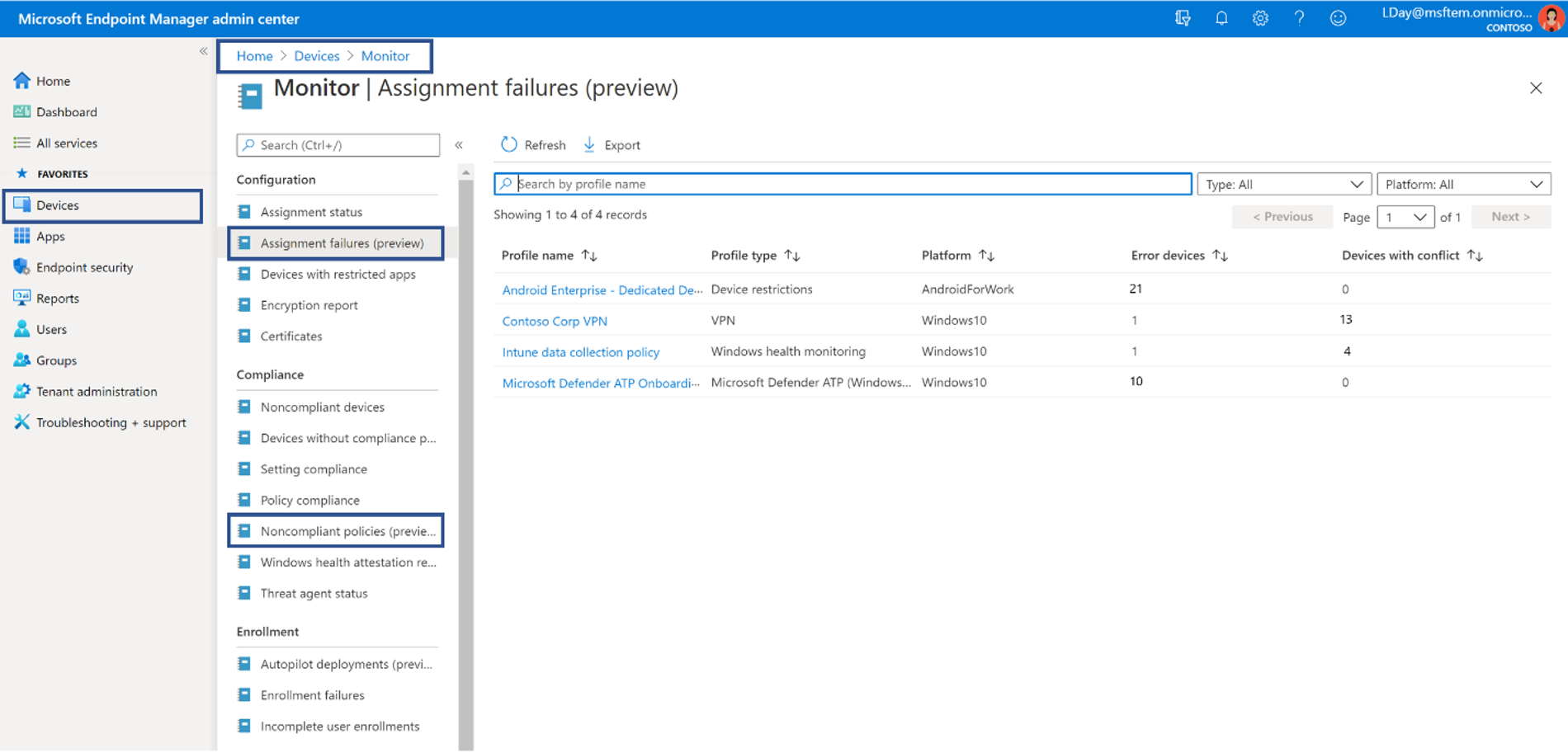 Introducing New Policy Reports & more in Microsoft Endpoint Manager ...