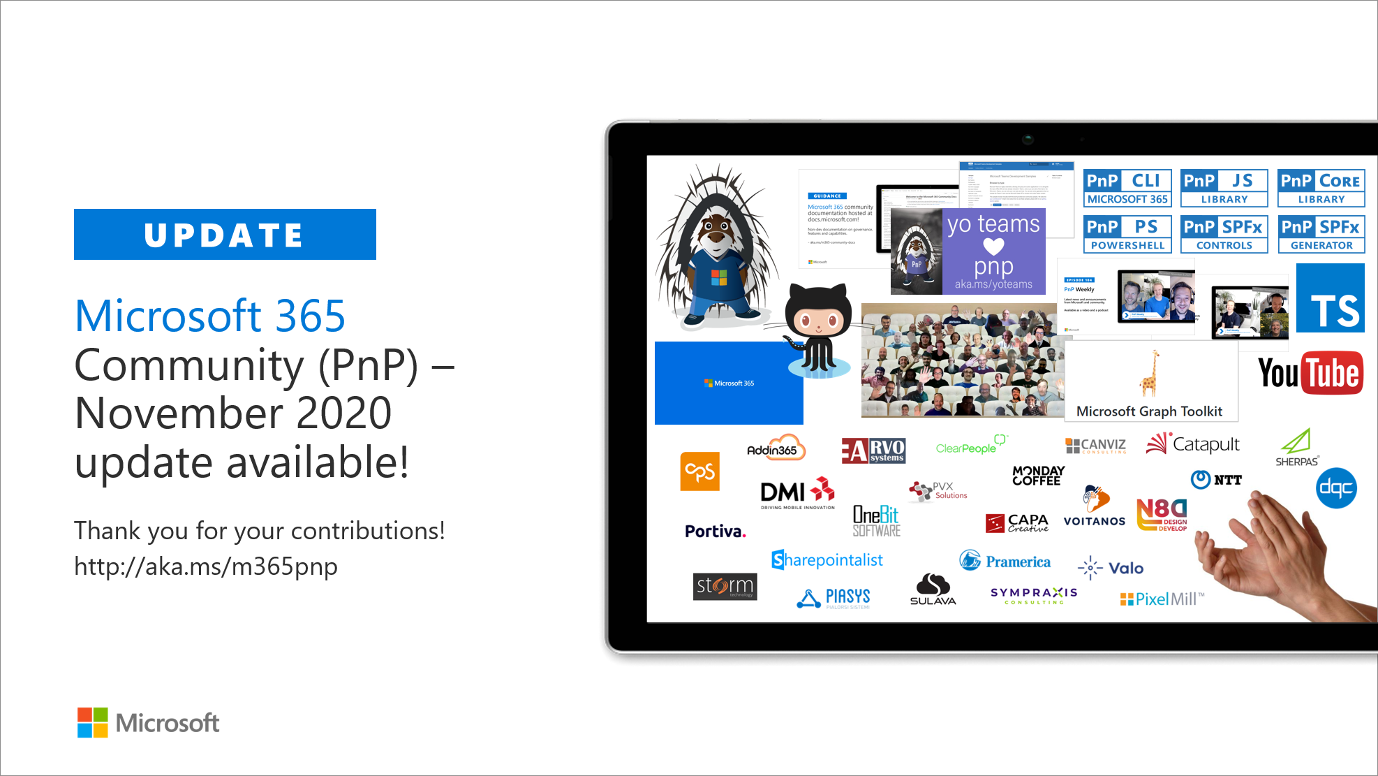 Microsoft 365 Community (PnP) – November 2020 update