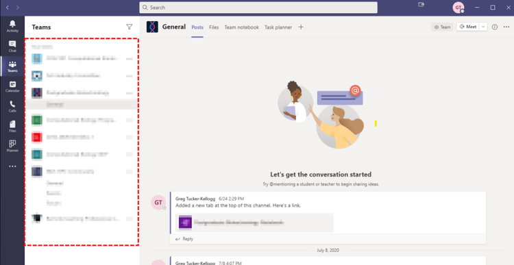 Is it possible to collapse the teams list on the left? | Microsoft ...