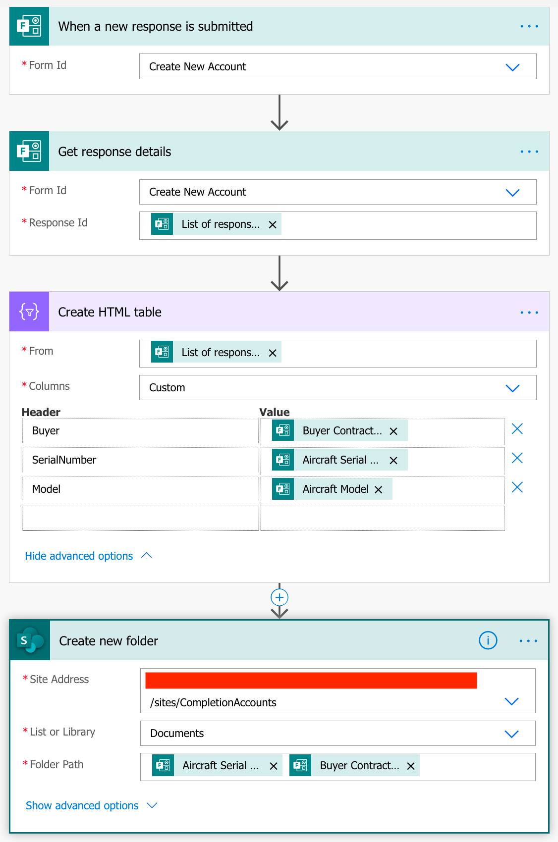 Create a SharePoint folder structure based on Form submission ... Create a SharePoint folder structure based on Form submission ...