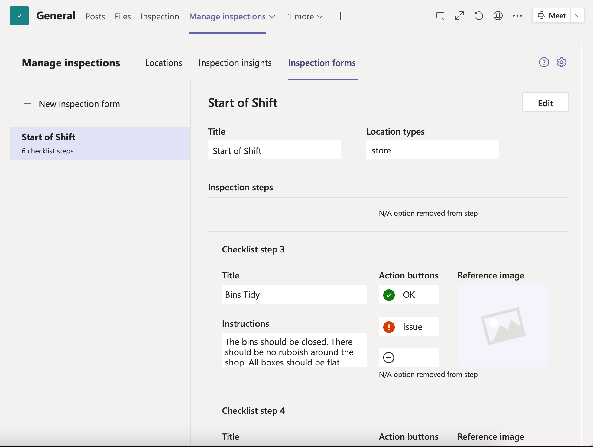 Inspections App Won't report more than 2 steps? | Microsoft Community Hub