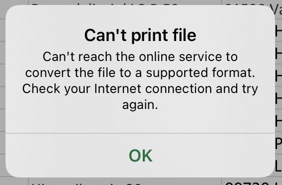 Excel ipad airprint problem when language is set to English | Microsoft ...