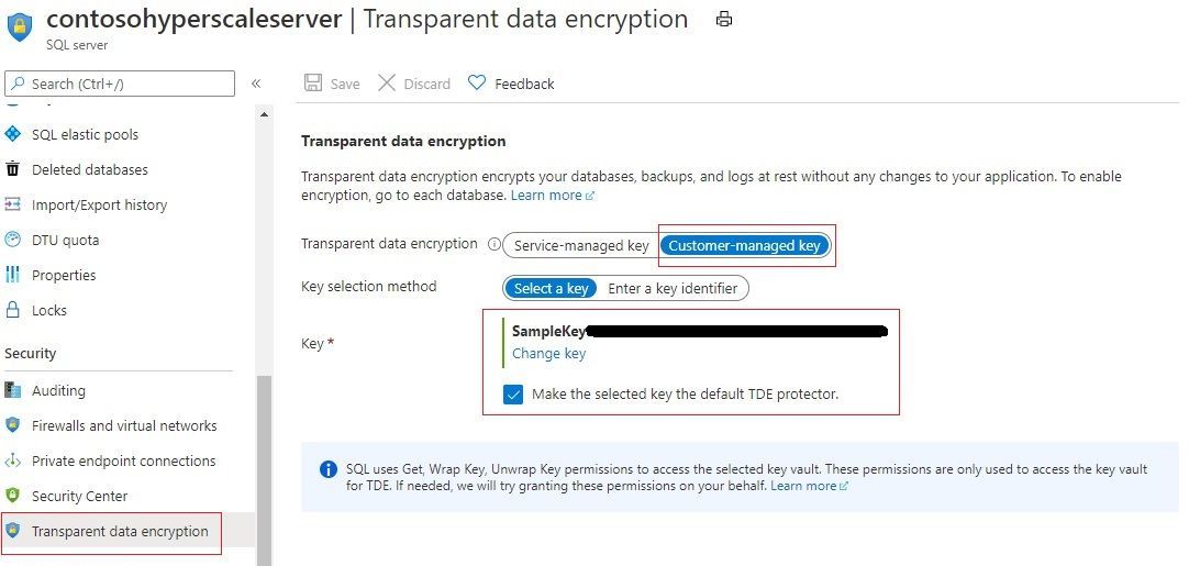 Transparent Data Encryption with customer-managed keys for Azure SQL ...