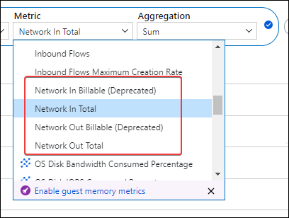 Network metrics on VM | Microsoft Community Hub