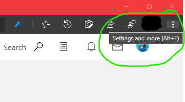 The Ellipsis menu button in Edge goes vertical | Microsoft Community Hub