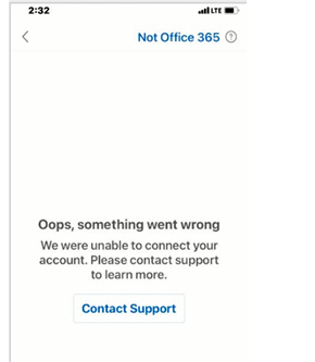 outlook - microsoft authenticator - oops something went wrong ...