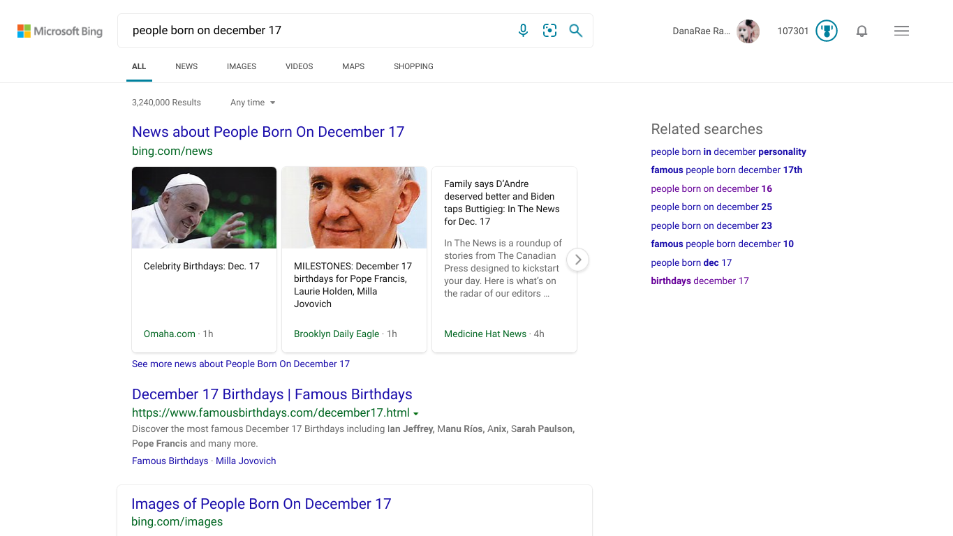 ARGH! What happened to (the) "people born on ...