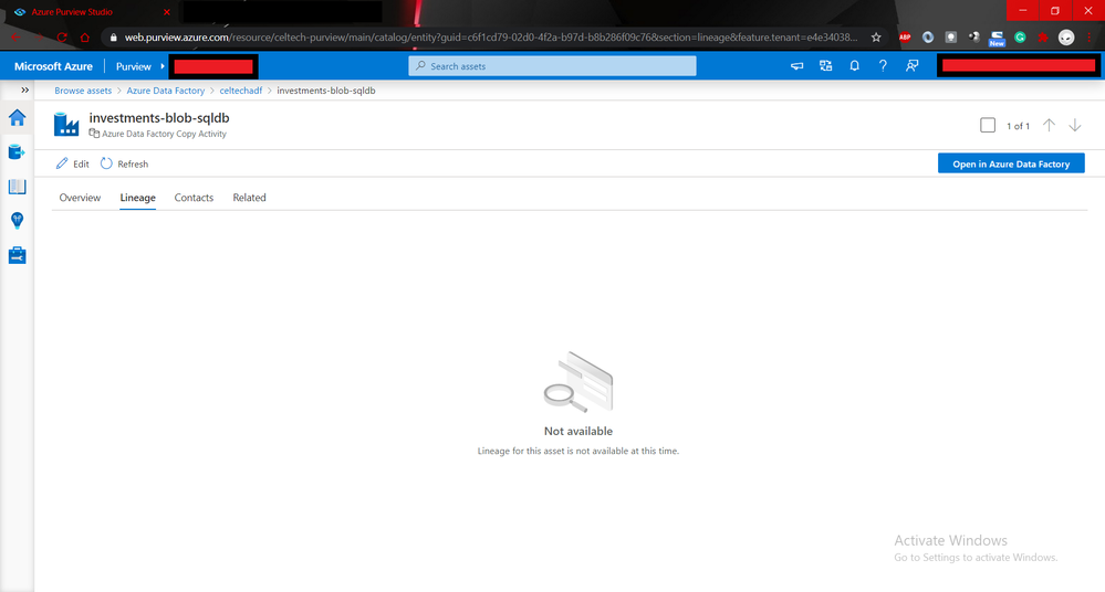 Data Lineage Not Visible For Adf Pipelines And Datasets Microsoft