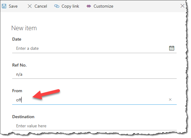 Modern List - Add/Edit item - Text column doesn't pre-populate anymore? | Microsoft Community Hub