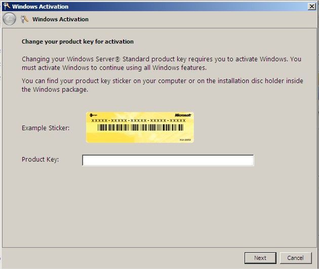 Change Windows Server 2008 Standard from OEM License to Volume License ...