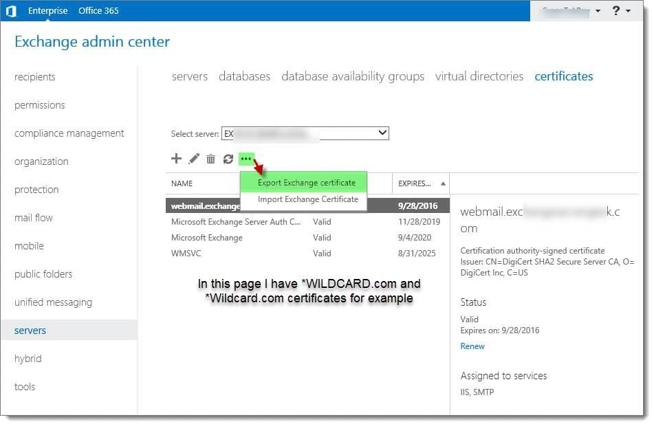 Renewing Exchange 2019 Hybrid Server wildcard certificate. Do I still need to run Hybrid Config ...