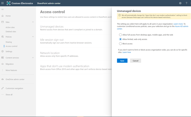 Bringing OneDrive settings into SharePoint admin center for streamlined ...