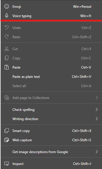 New voice typing shortcut in Edge (controlled feature rollout ...