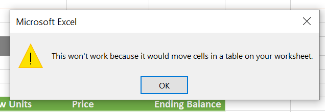 Table - error? | Microsoft Community Hub