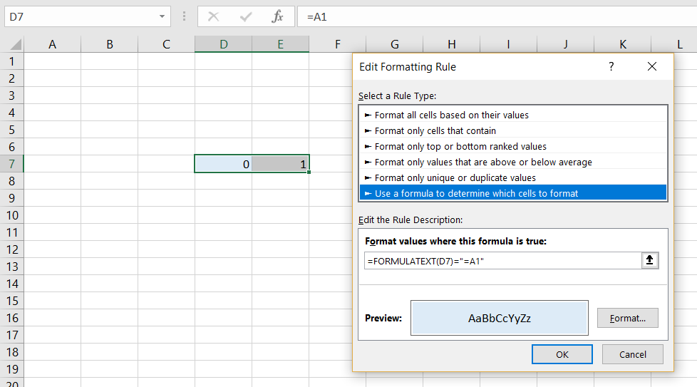 Conditional Formating by formula, not by value | Microsoft Community Hub