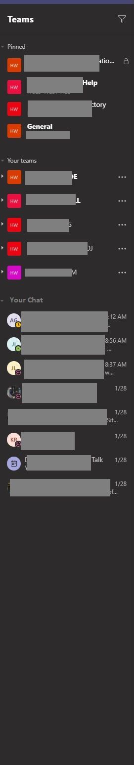 View Teams and Chat in the same Left List View like Slack does ...