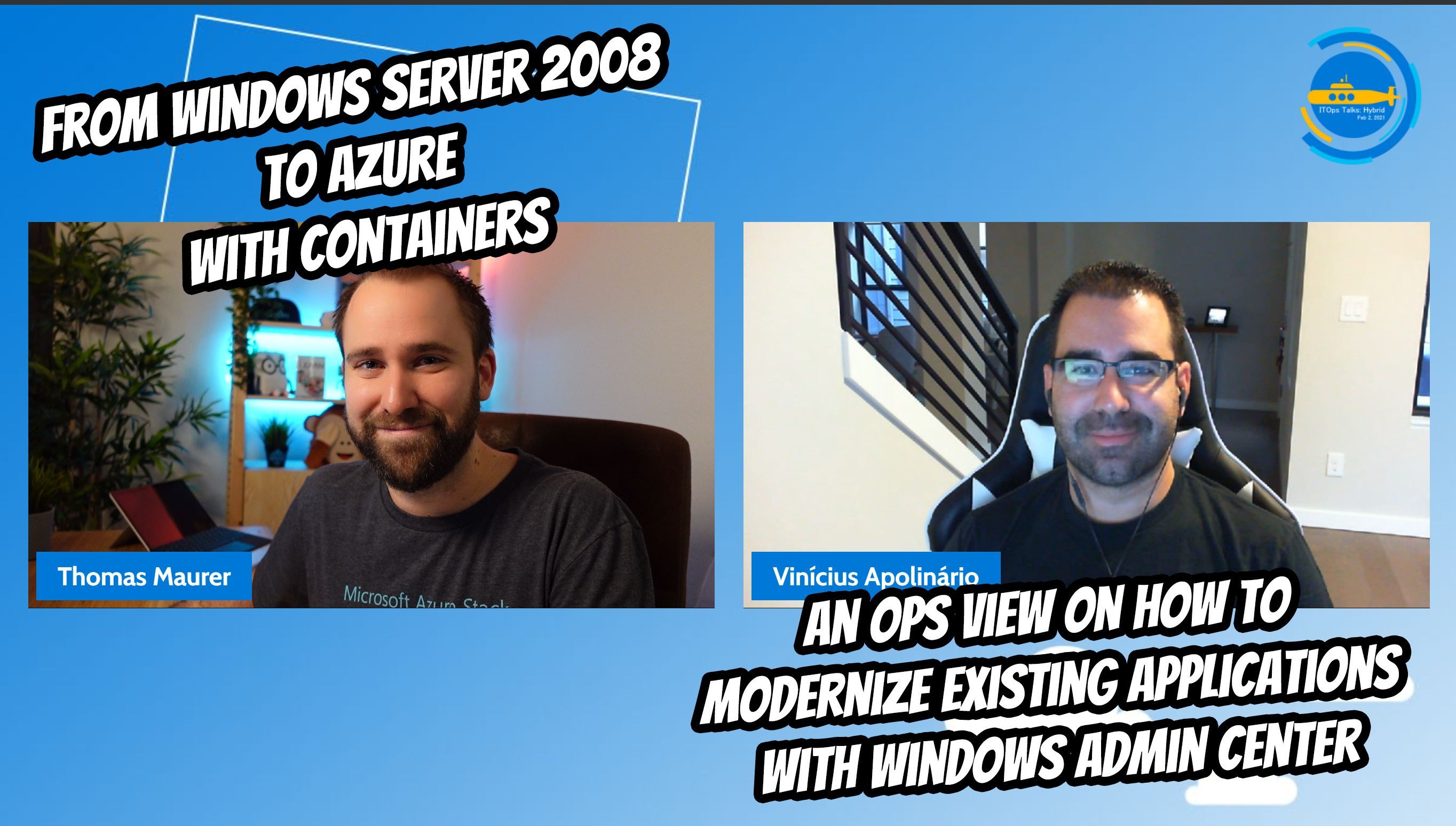 OPS113 From WS2008 to Azure with containers – An Ops view