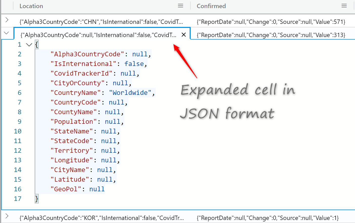 Spotlight on the ADX Web Explorer query results grid | Microsoft ...