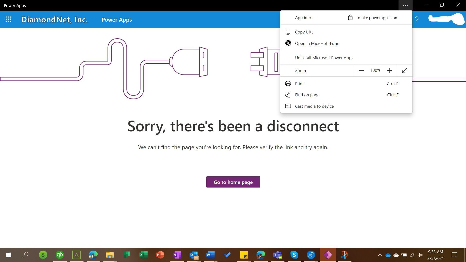 Error when installing the Power Apps site as a web app | Microsoft Community Hub