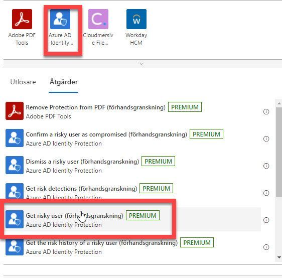 PowerAutomate - Can't add Azure AD Identity Protection | Microsoft Community Hub