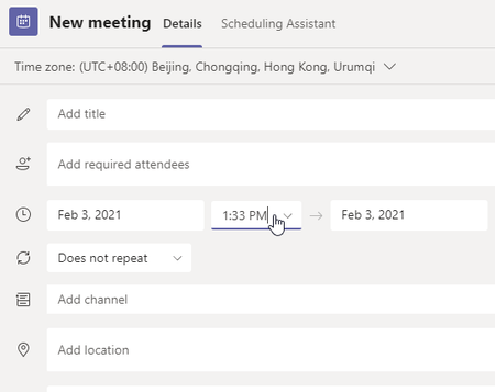 Problem with meeting start and end times in Microsoft Teams | Microsoft ...