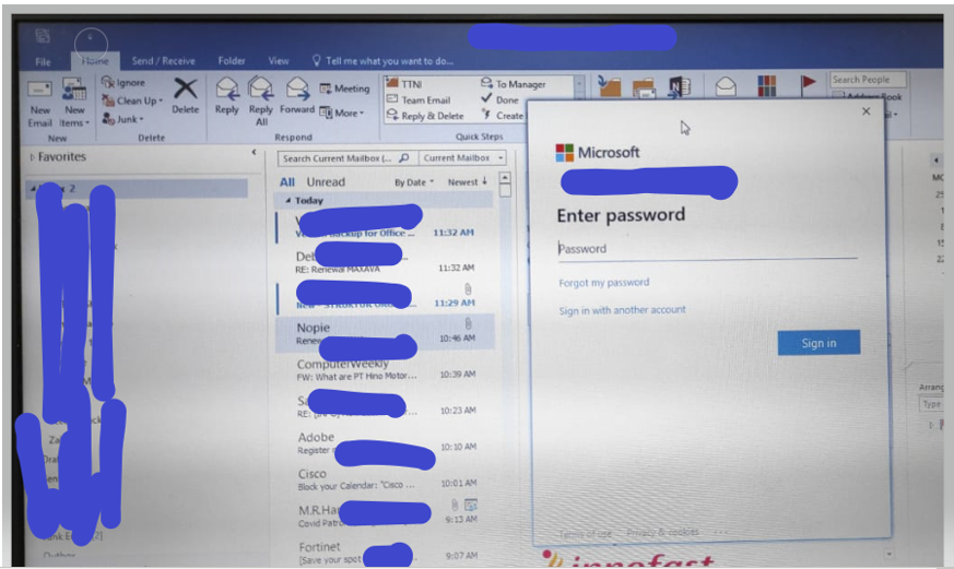 On Premise User Outlook keep pop up when lookup On Cloud user calendar ...