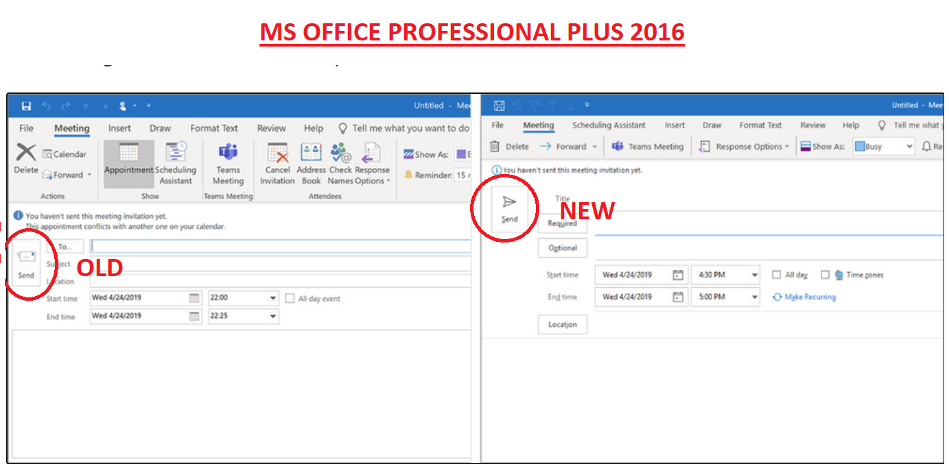 MS OFFICE PROFESSIONAL PLUS 2016 appearance | Microsoft Community Hub